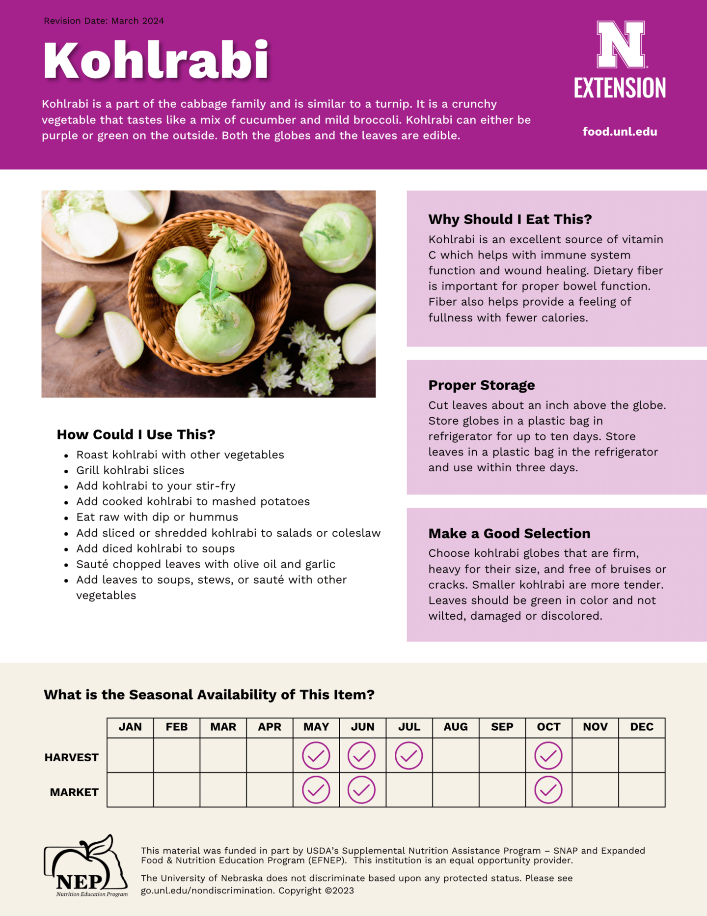 Handout - Kohlrabi | UNL Food | Nebraska