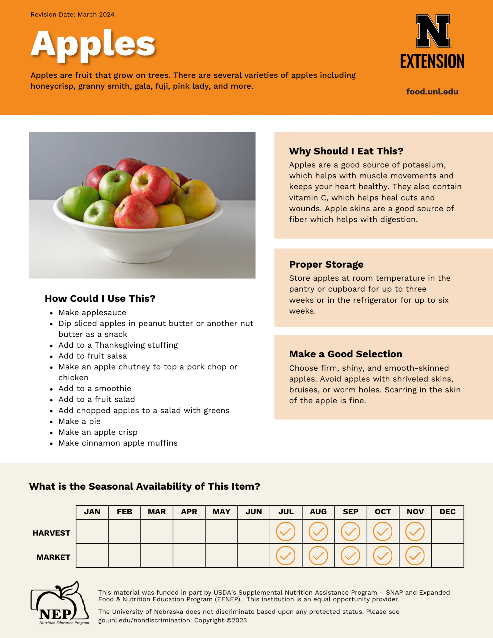 Handout - Apples | UNL Food | Nebraska